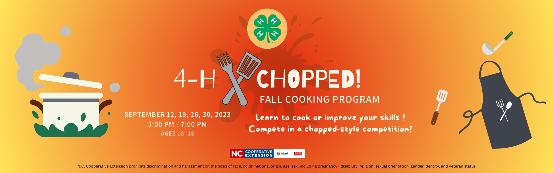 Fall Craven 4-H Chopped! Cooking Program | N.C. Cooperative Extension